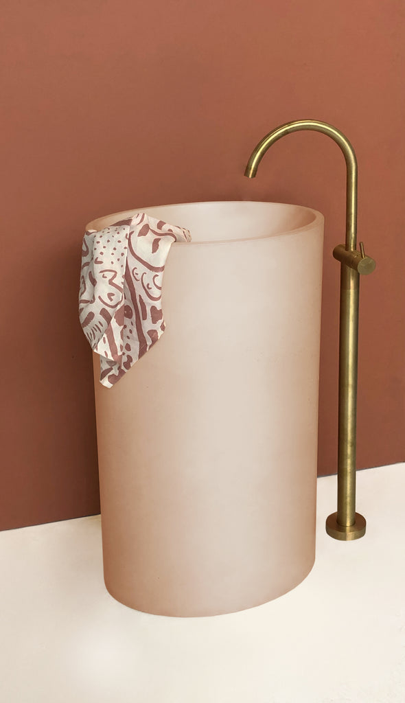 Helix Concrete Freestanding Basin – SLABS by Design